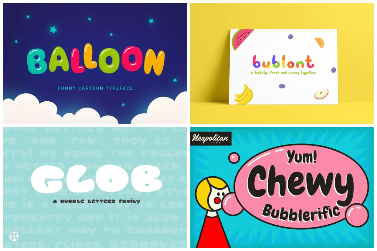 20 Best Bubble Fonts to Add a Bubbly Personality to Your Projects ...
