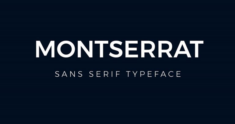 Preserve Traditional Urban Typography with the FREE Montserrat Font ...