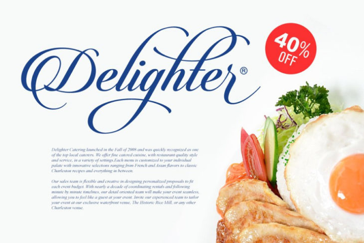 41 Delicate Calligraphy Fonts To Make Your Designs Extraordinary | HipFonts