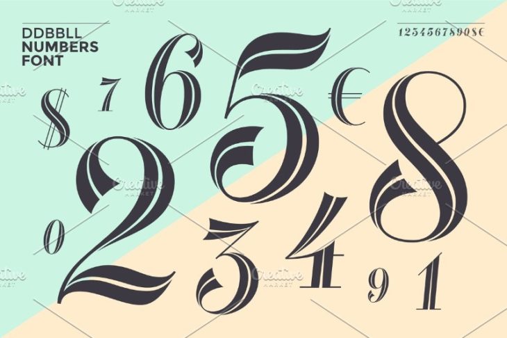 15 Practical Number Fonts To Display Numbers in Style | HipFonts