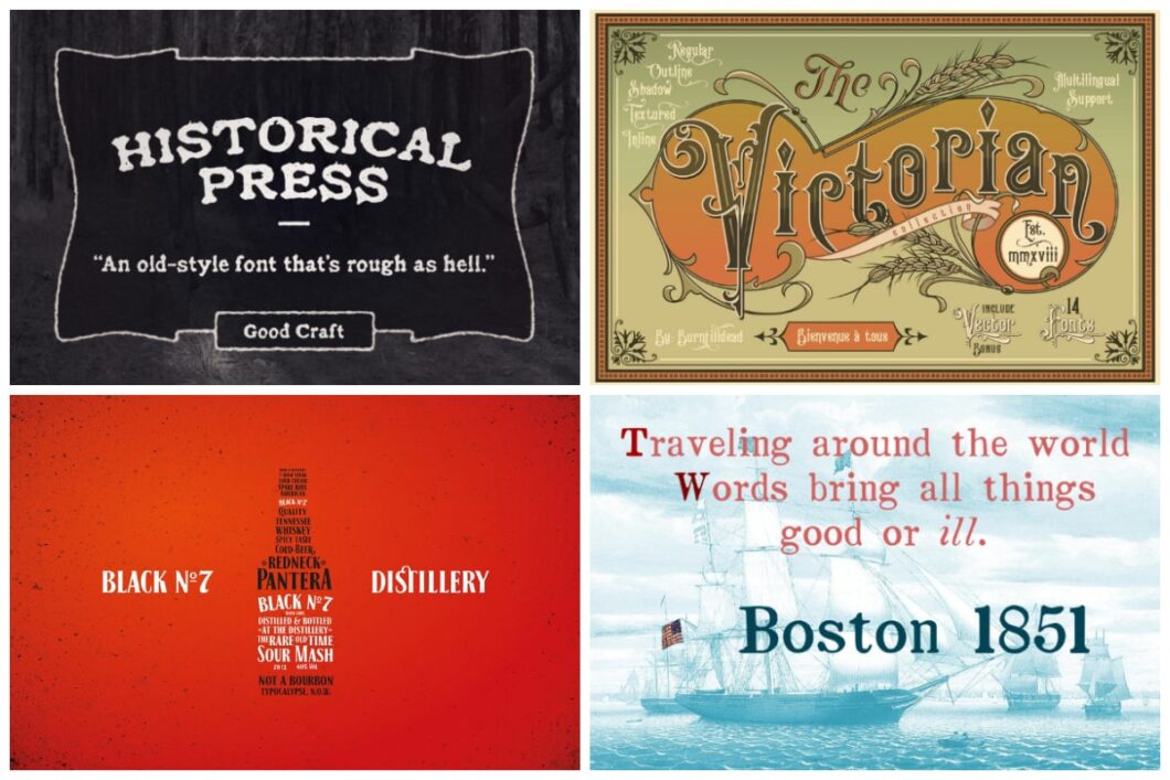 24 of the Best Classic Fonts from the 1800s | HipFonts