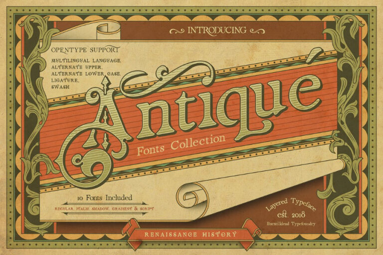 40 Charming Victorian Fonts To Bring Back The Beauty of the 1800s ...