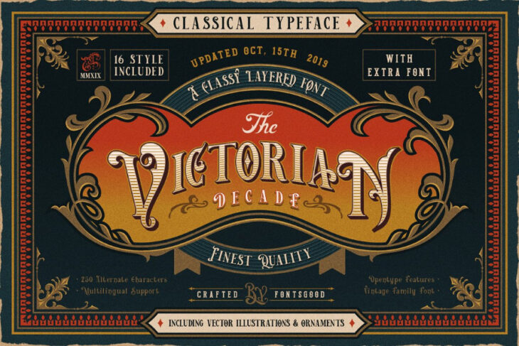 40 Charming Victorian Fonts To Bring Back The Beauty of the 1800s ...