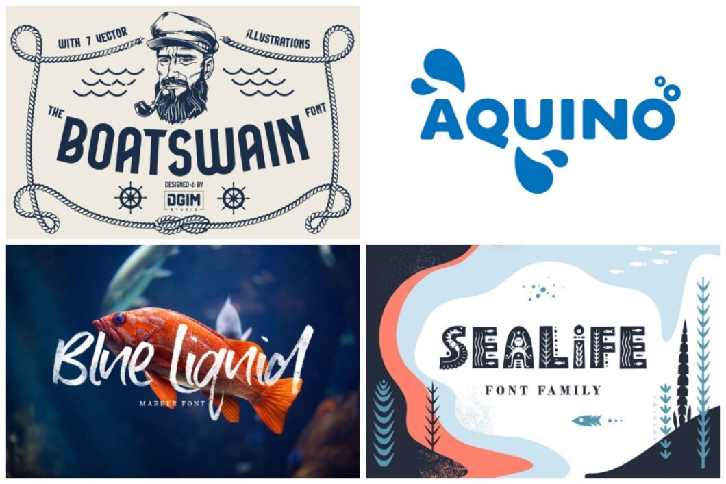 15 Cool Water Fonts That Will Remind You of the Sea | HipFonts