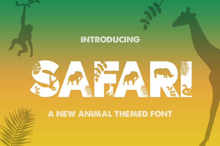 35 Exciting Zoo Fonts That Are Untamed and Beautiful | HipFonts