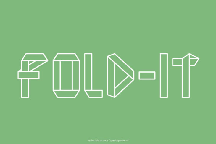 7 Creative Origami Fonts That Will Show You The Art Of Paperfolding ...