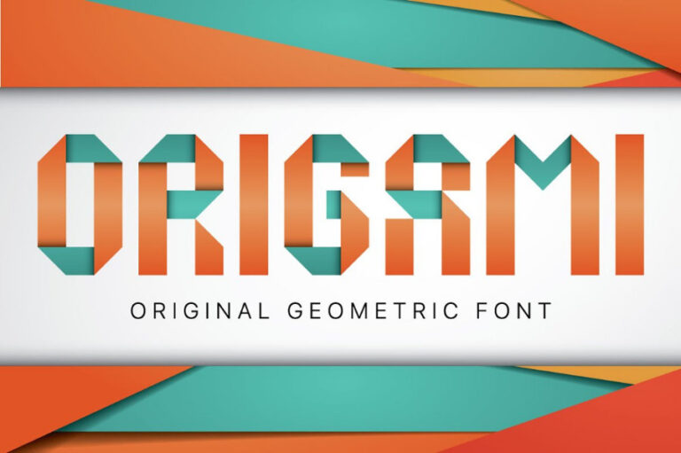7 Creative Origami Fonts That Will Show You The Art Of Paperfolding ...