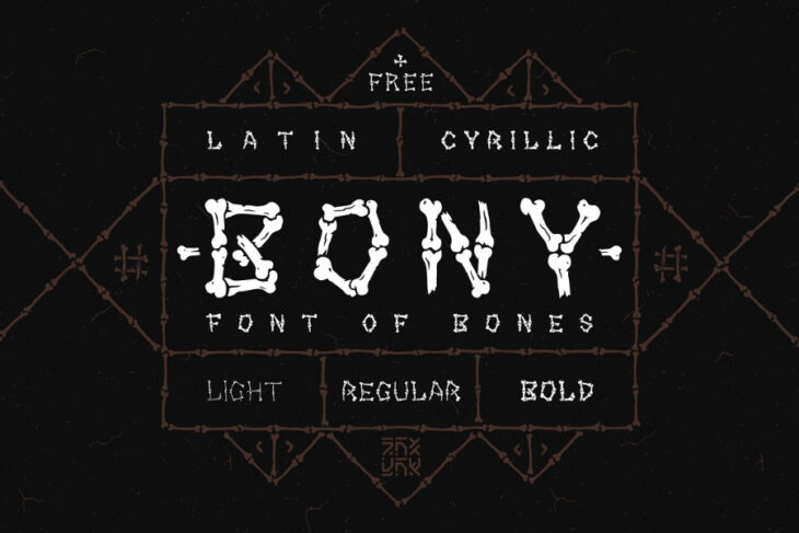 14 Creepy Bone Fonts To Help You Make Convincingly Scary Works | HipFonts