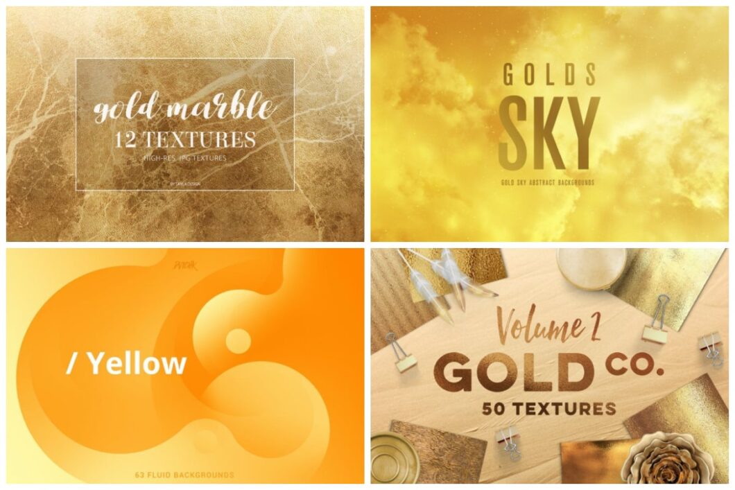 2722 Extravagant Gold Textures To Make Your Designs Shine | HipFonts
