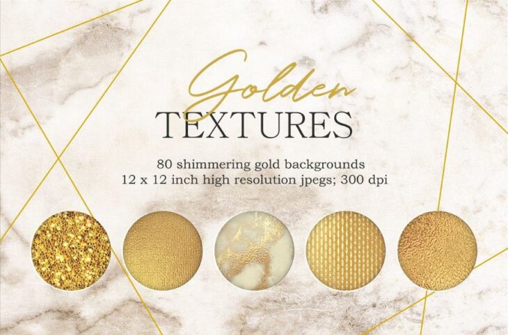 2722 Extravagant Gold Textures To Make Your Designs Shine | HipFonts