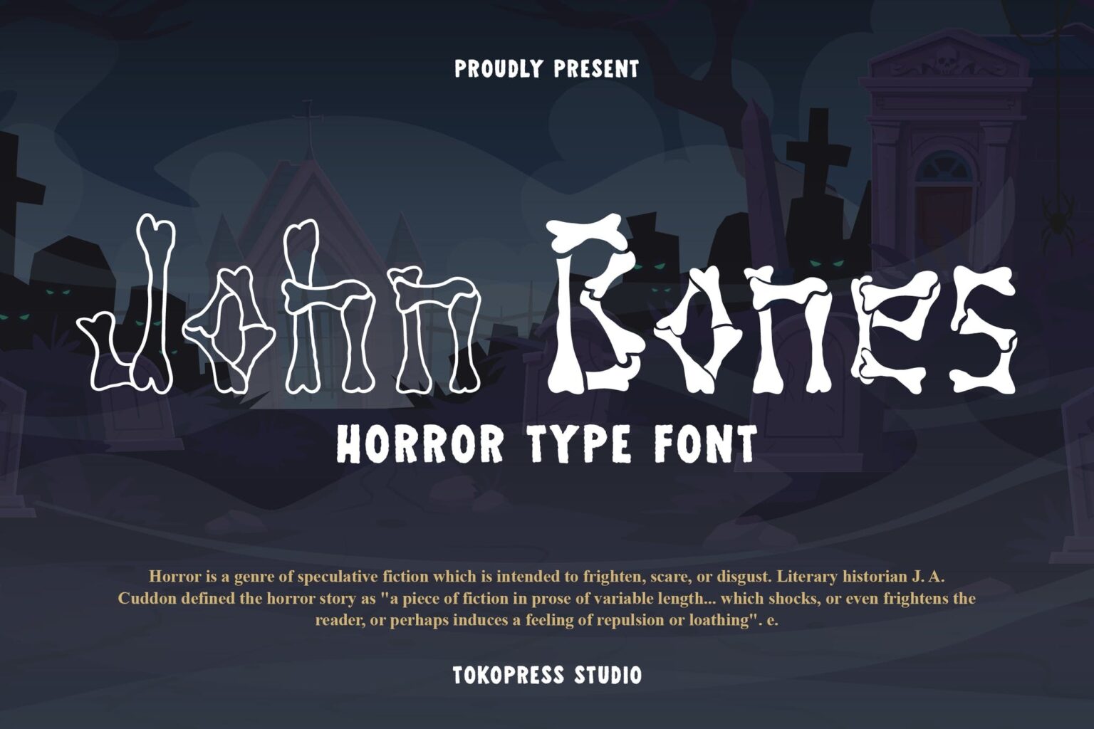 14 Creepy Bone Fonts To Help You Make Convincingly Scary Works | HipFonts