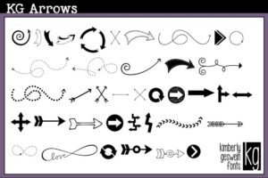 6 Engaging Arrow Fonts and Symbols To Spice Up Your Designs | HipFonts