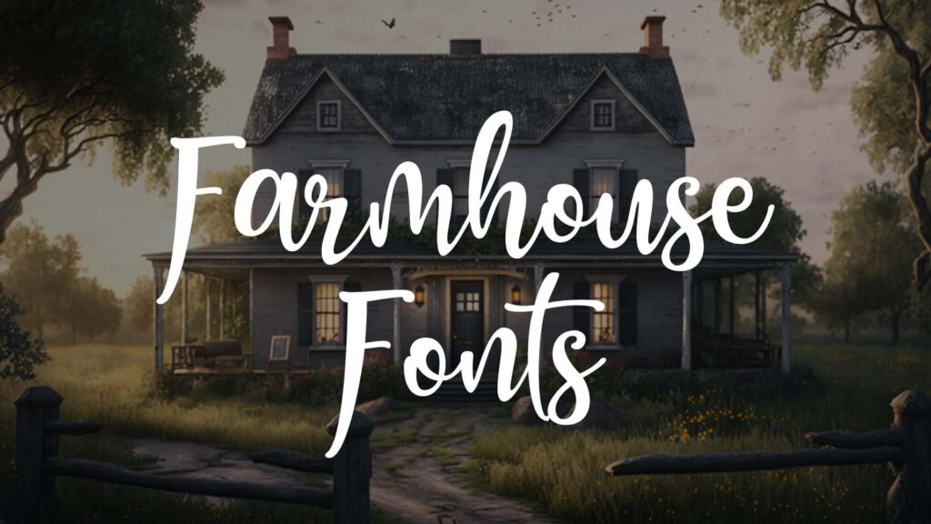 32 Premium Farmhouse Fonts that are as Beautiful as they are Handy ...