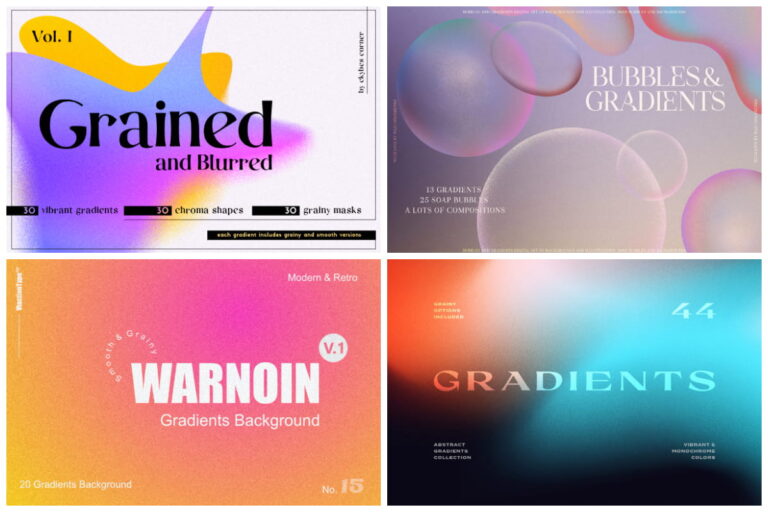 400+ Stunning Gradient Overlays & Textures To Give Any Project A Retro ...