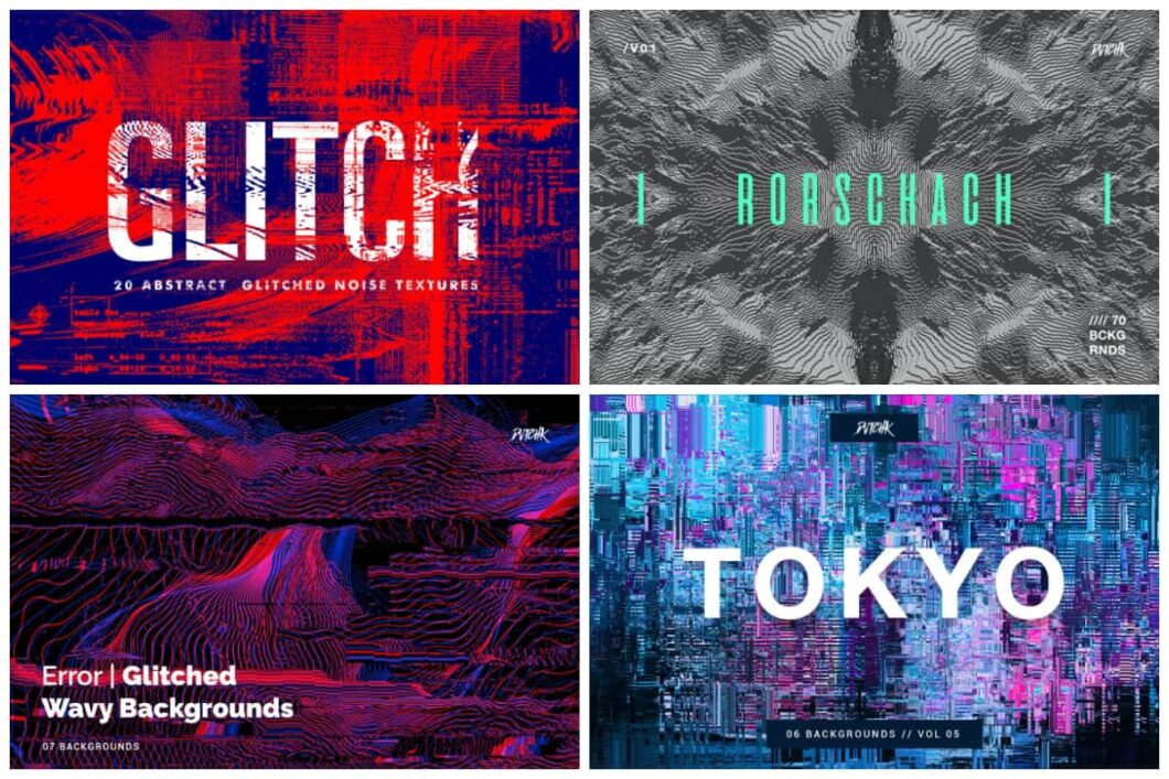 270+ Unique Glitch Overlays For Your Design Projects | HipFonts