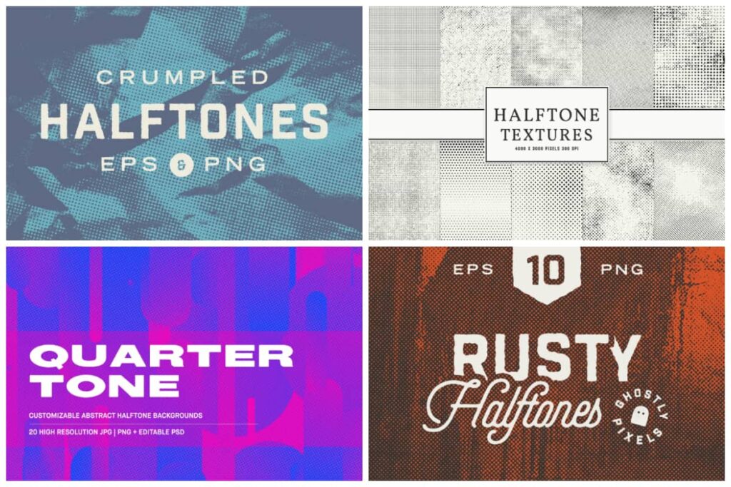 250+ Versatile Halftone Textures For Any Project Design | HipFonts