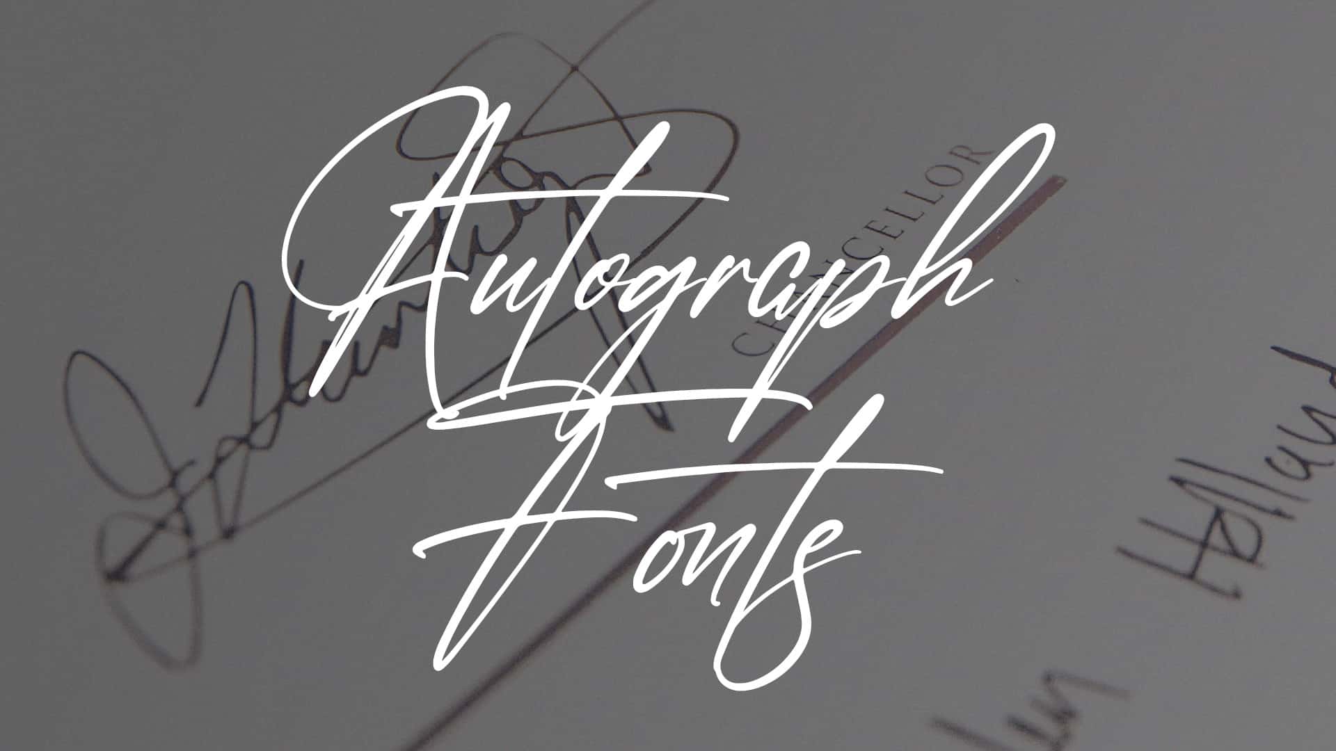 Font Signatures HipFonts