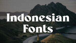 28 Stunning Typefaces Created By Talented Indonesian Creators | HipFonts