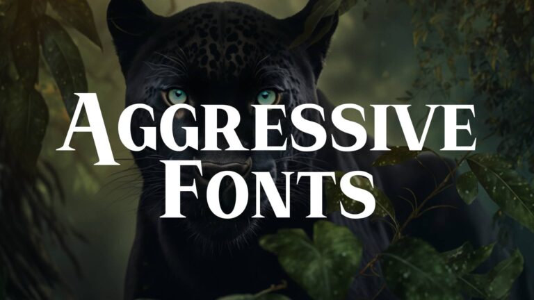 34 Agressive Fonts That Will Make An Impact | HipFonts