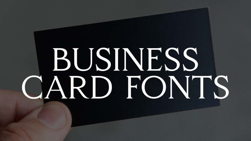 35 Modern And Professional Business Card Font HipFonts 35 Modern And Professional Business Card Font HipFonts
