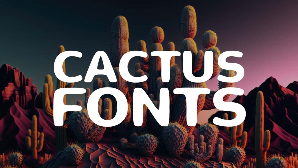 25 Prickly Cactus Fonts With A Hint Of Elegance | HipFonts