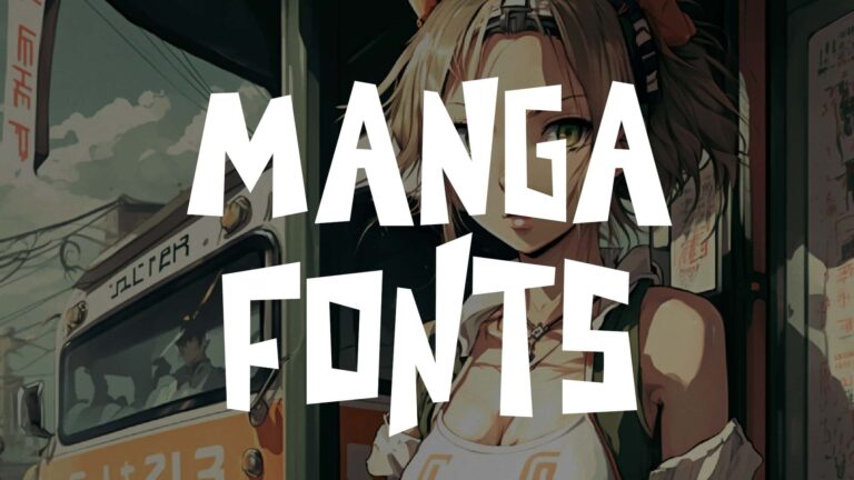 31 Fun Manga Fonts To Use in Comics, Animation, and Cartoons | HipFonts