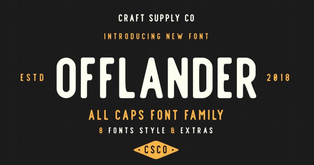 Go Off-Road with Rugged Designs Using the Offlander Font | HipFonts