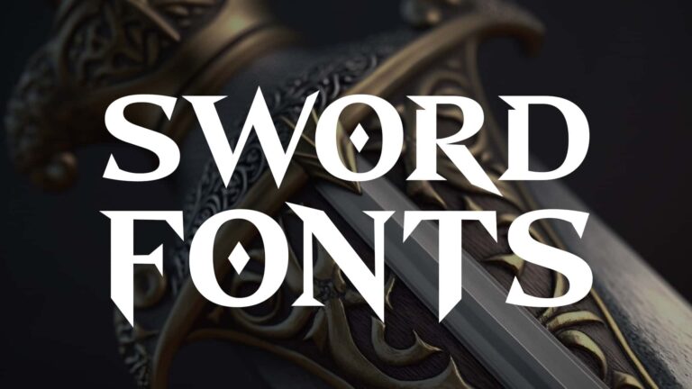 26 Enthralling Sword Fonts That Are Sure To Blow Your Mind! | HipFonts