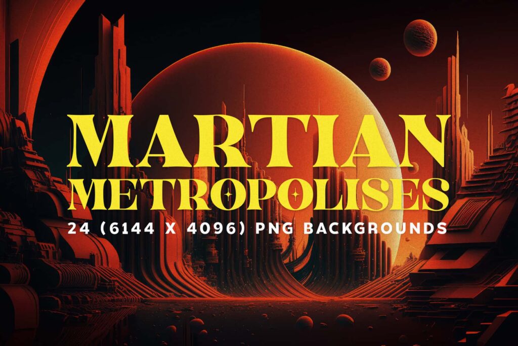 Martian Horizons: 24 Futuristic Cityscapes on Planet Mars | HipFonts