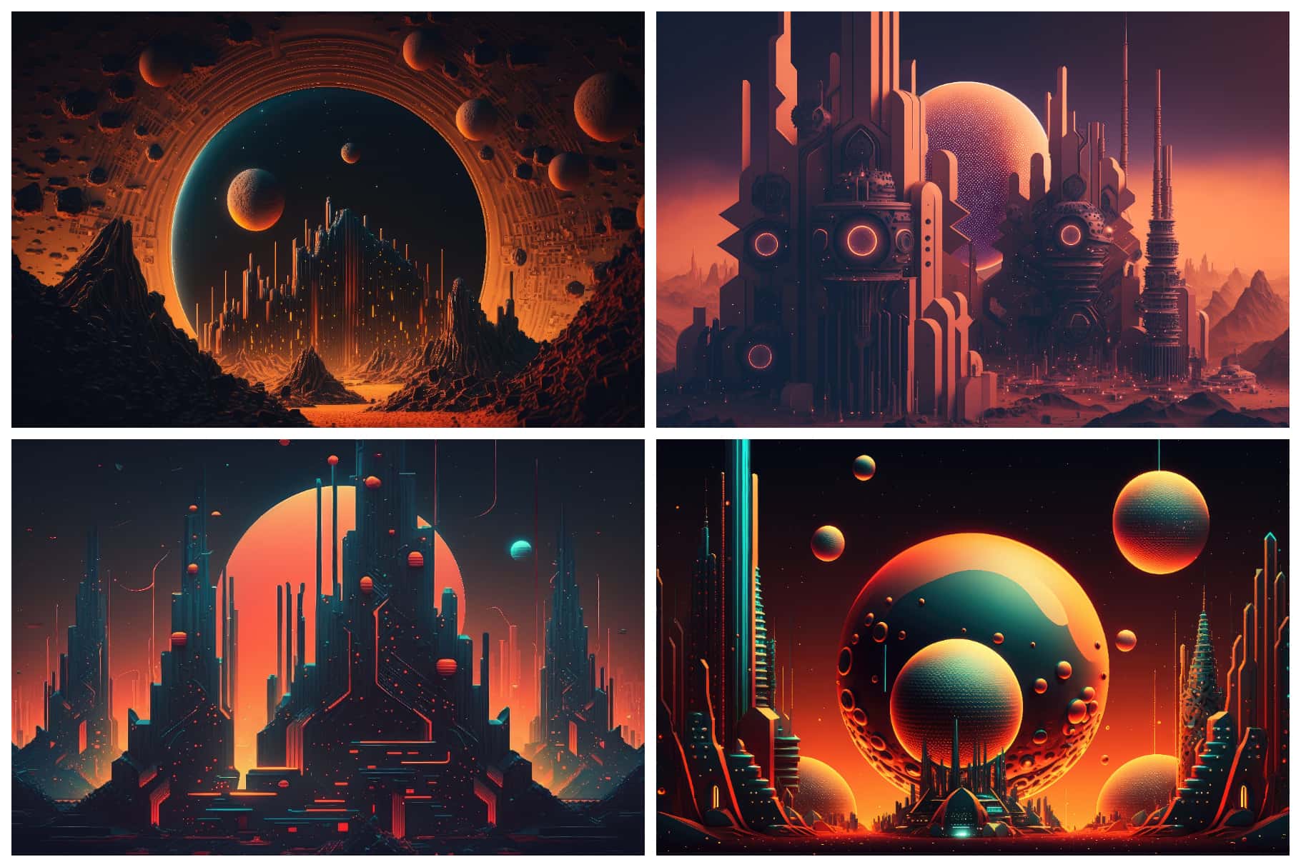 Martian Horizons: 24 Futuristic Cityscapes on Planet Mars | HipFonts