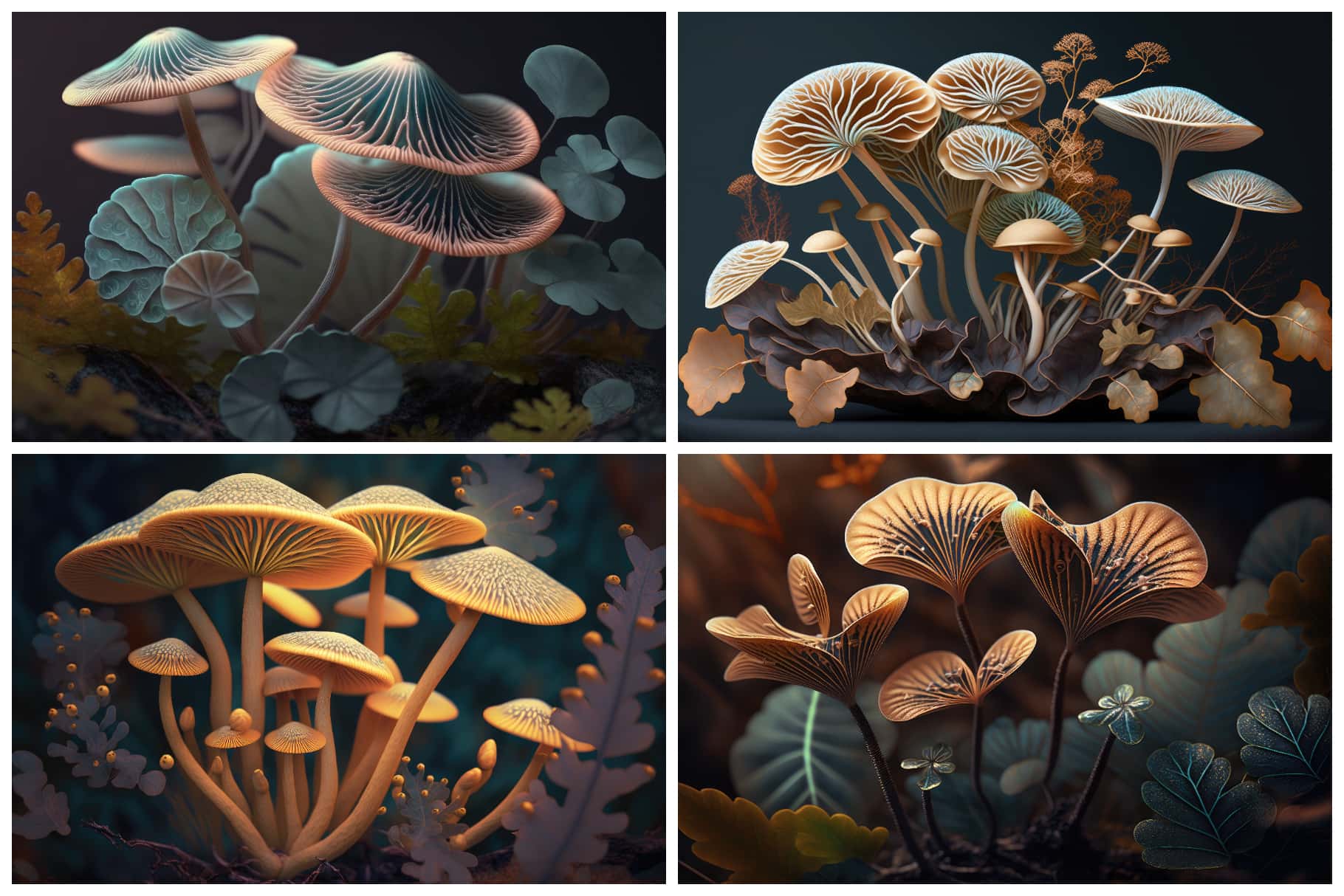 Fungi Fantasia: 20 Elegant Mushroom Illustrations in Ultra 6K ...