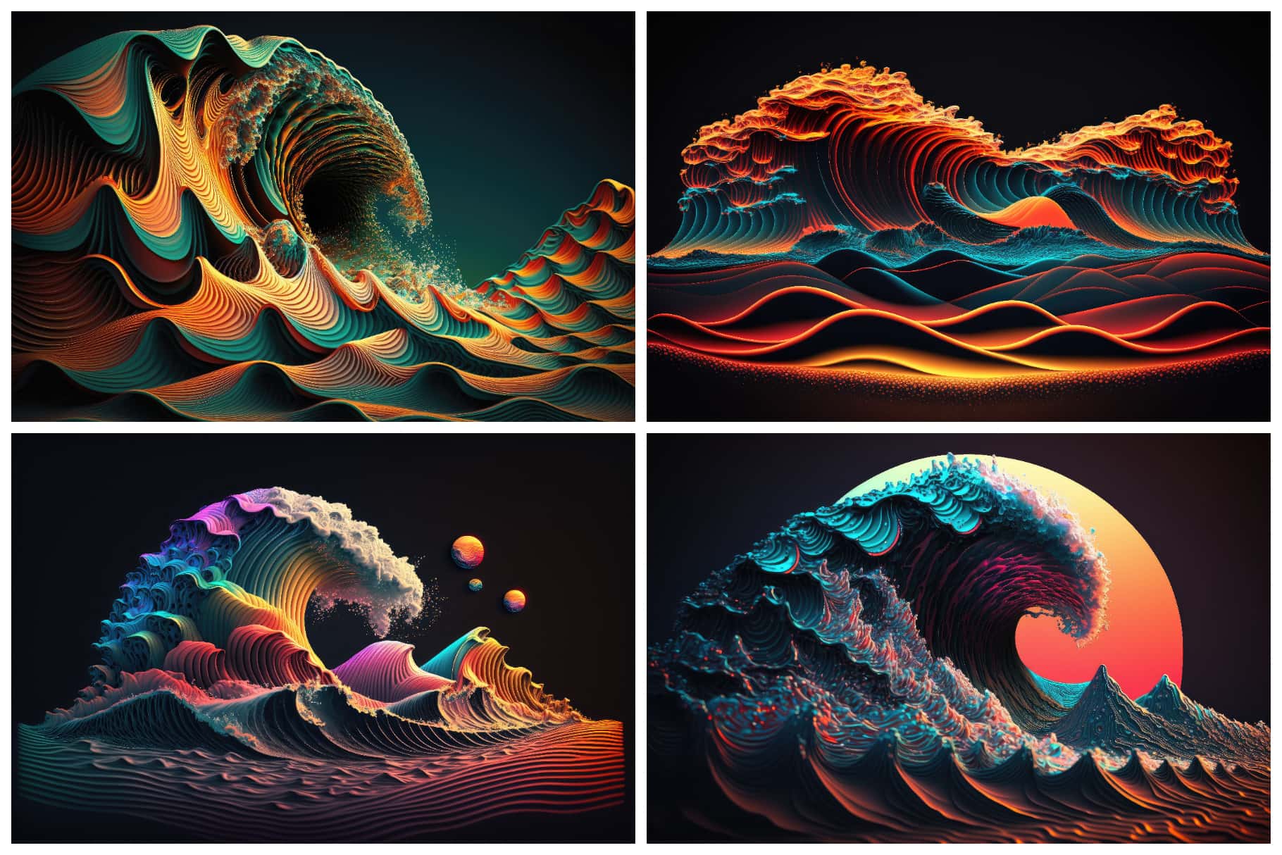 Ethereal Energy: 28 Vibrant Neon Wave Wallpapers in 6K | HipFonts
