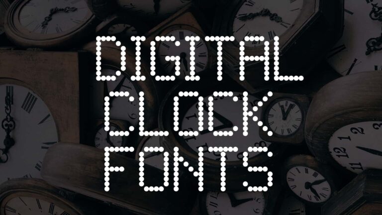 6 Classy Digital Clock Fonts for Tech and Modern Projects | HipFonts