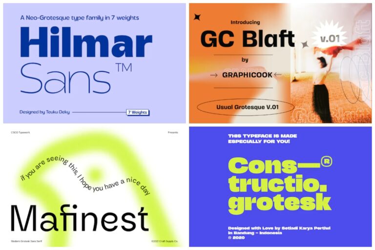 30+ Unique Grotesque Fonts to add Mystery to your next Project | HipFonts