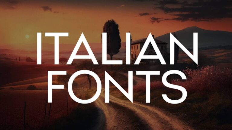 20 Stunning Typefaces Made By Italian Creators | HipFonts