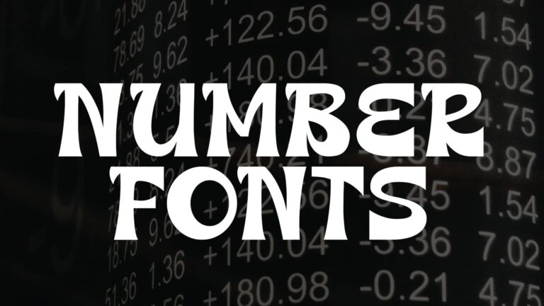 15 Practical Number Fonts To Display Numbers in Style | HipFonts