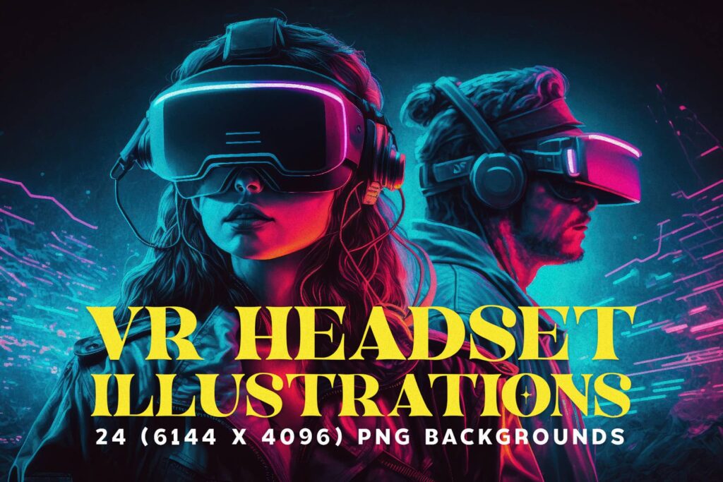 Step into the Future: 24 6K VR Headset Illustrations for Designers ...