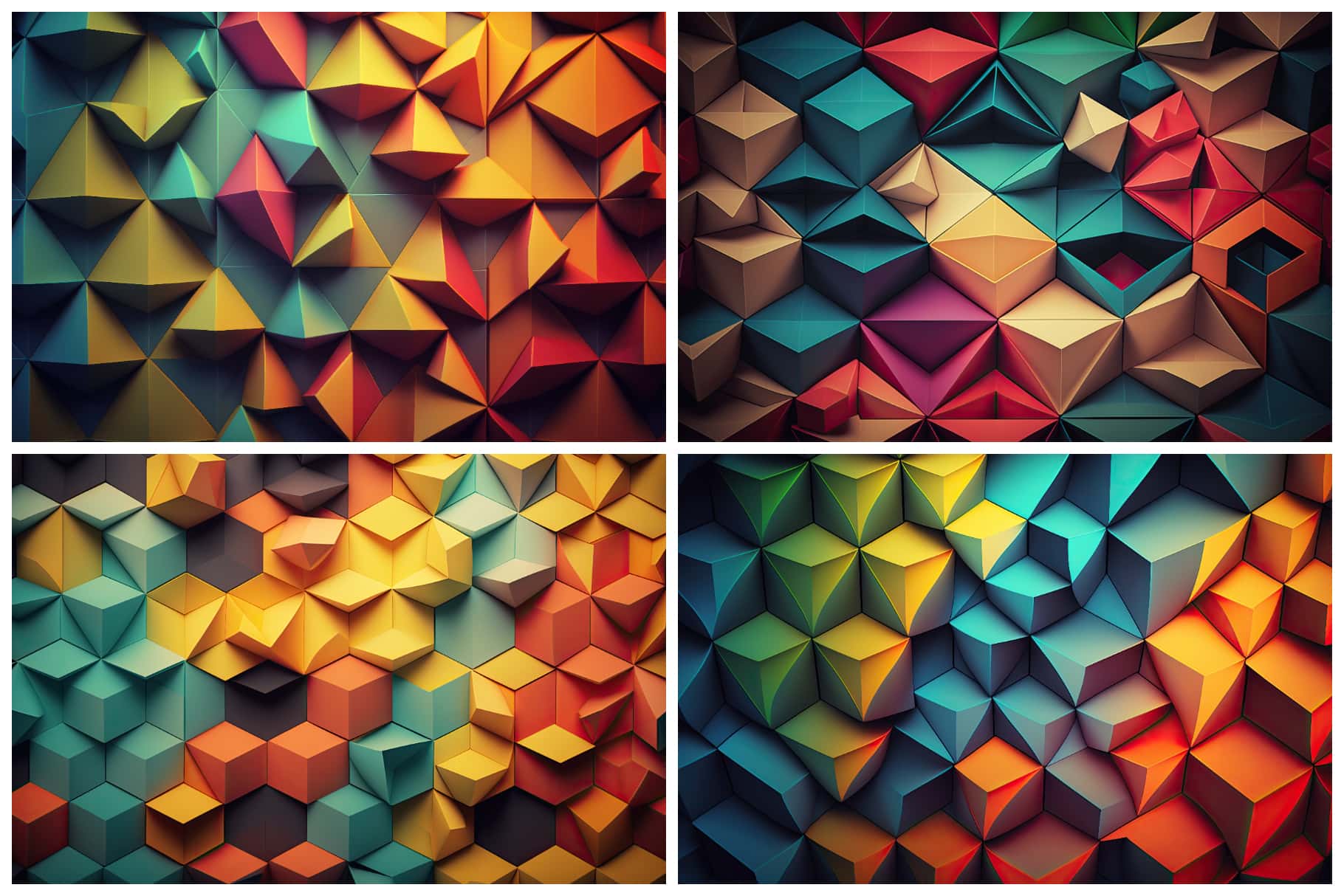 12 Vibrant Geometric Backgrounds for Your Bold Designs | HipFonts