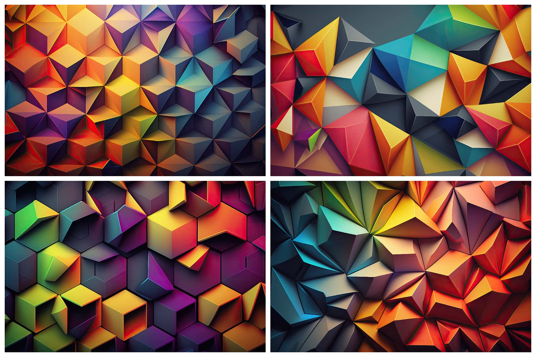 12 Vibrant Geometric Backgrounds for Your Bold Designs | HipFonts