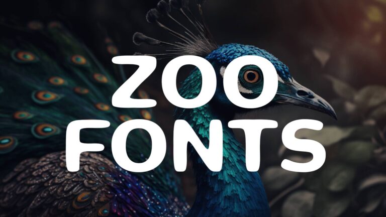 35 Exciting Zoo Fonts That Are Untamed and Beautiful | HipFonts