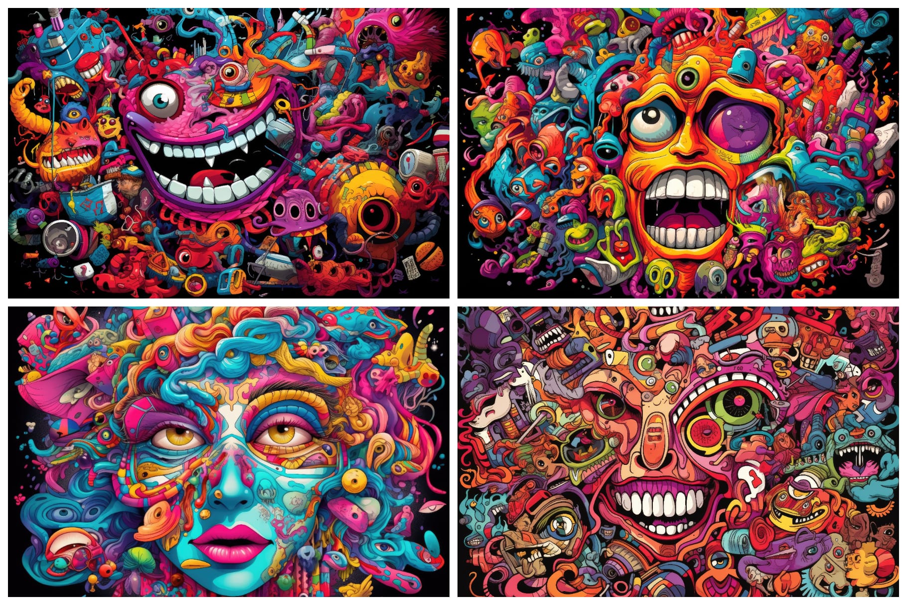 16 Candycore Face Illustrations That Defy Imagination in 5K | HipFonts
