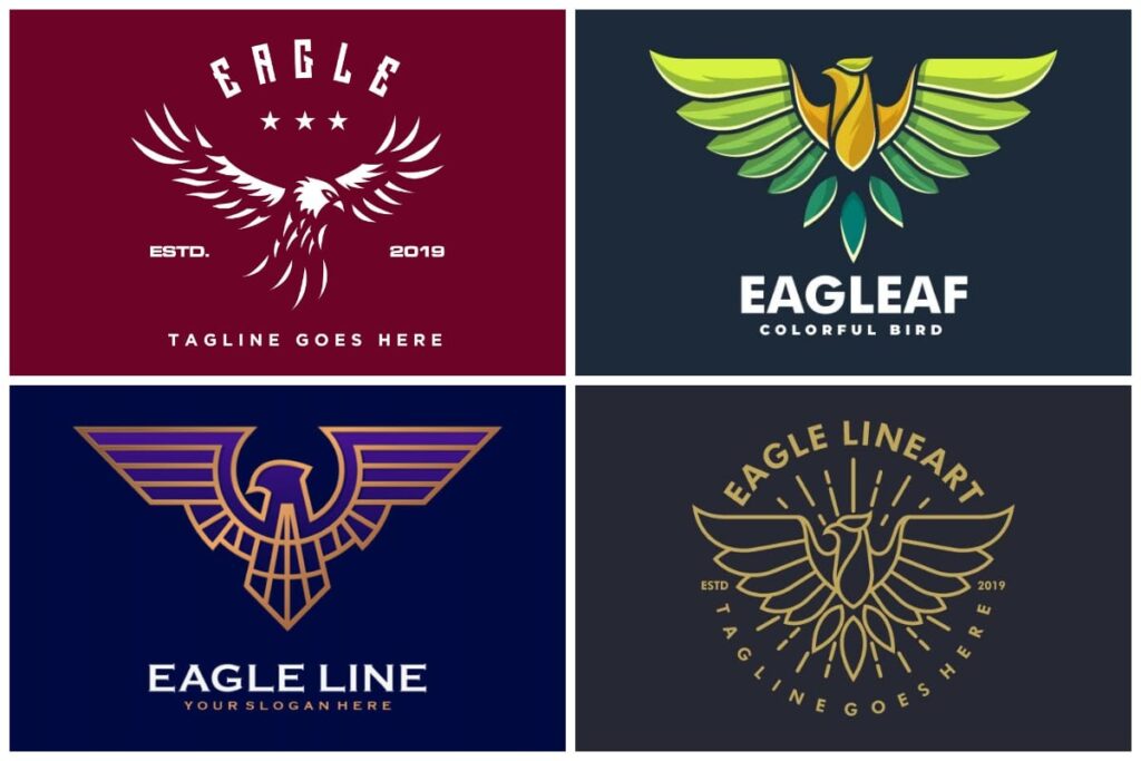 42 Eagle Logos To Make Your Brand Look Fierce and Powerful | HipFonts