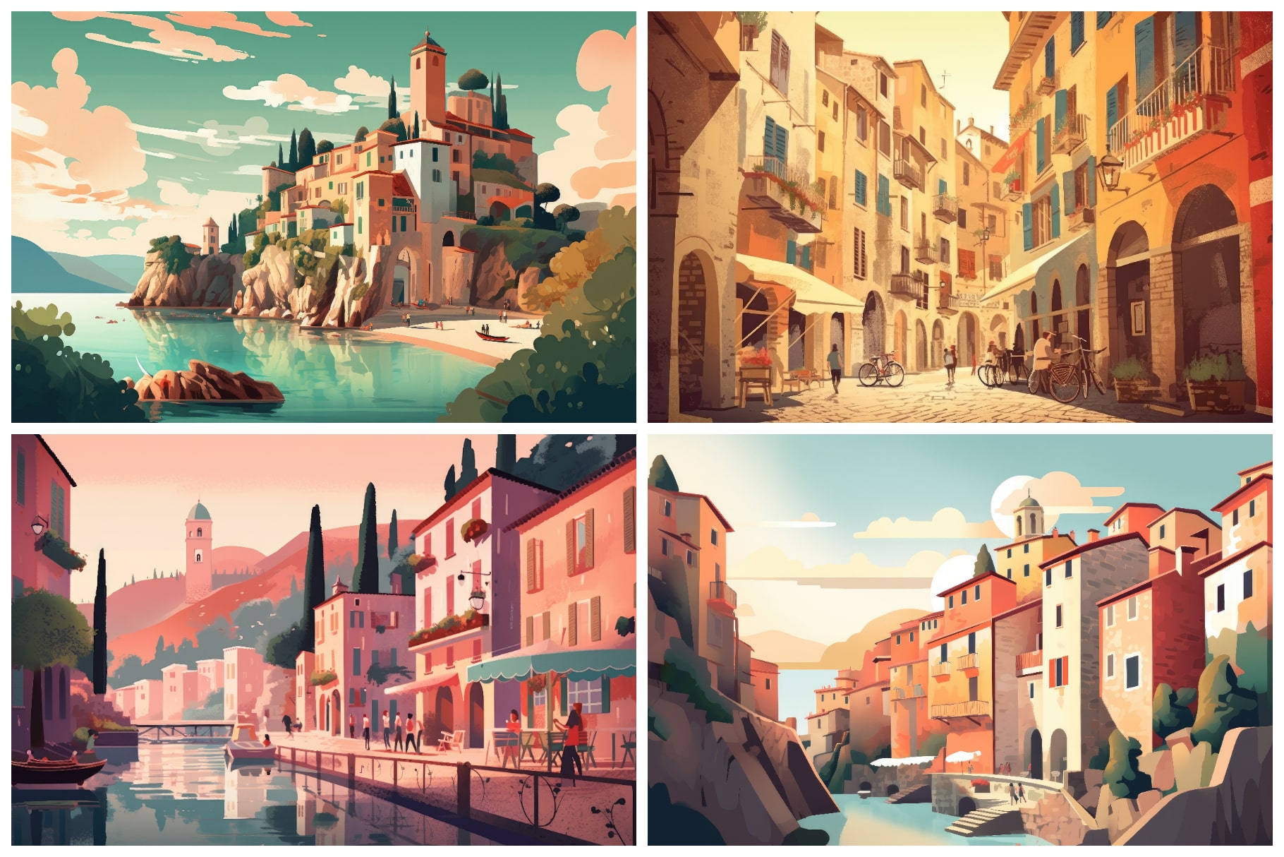 16 Exquisite Travel Illustrations That Capture the Essence of Italy ...