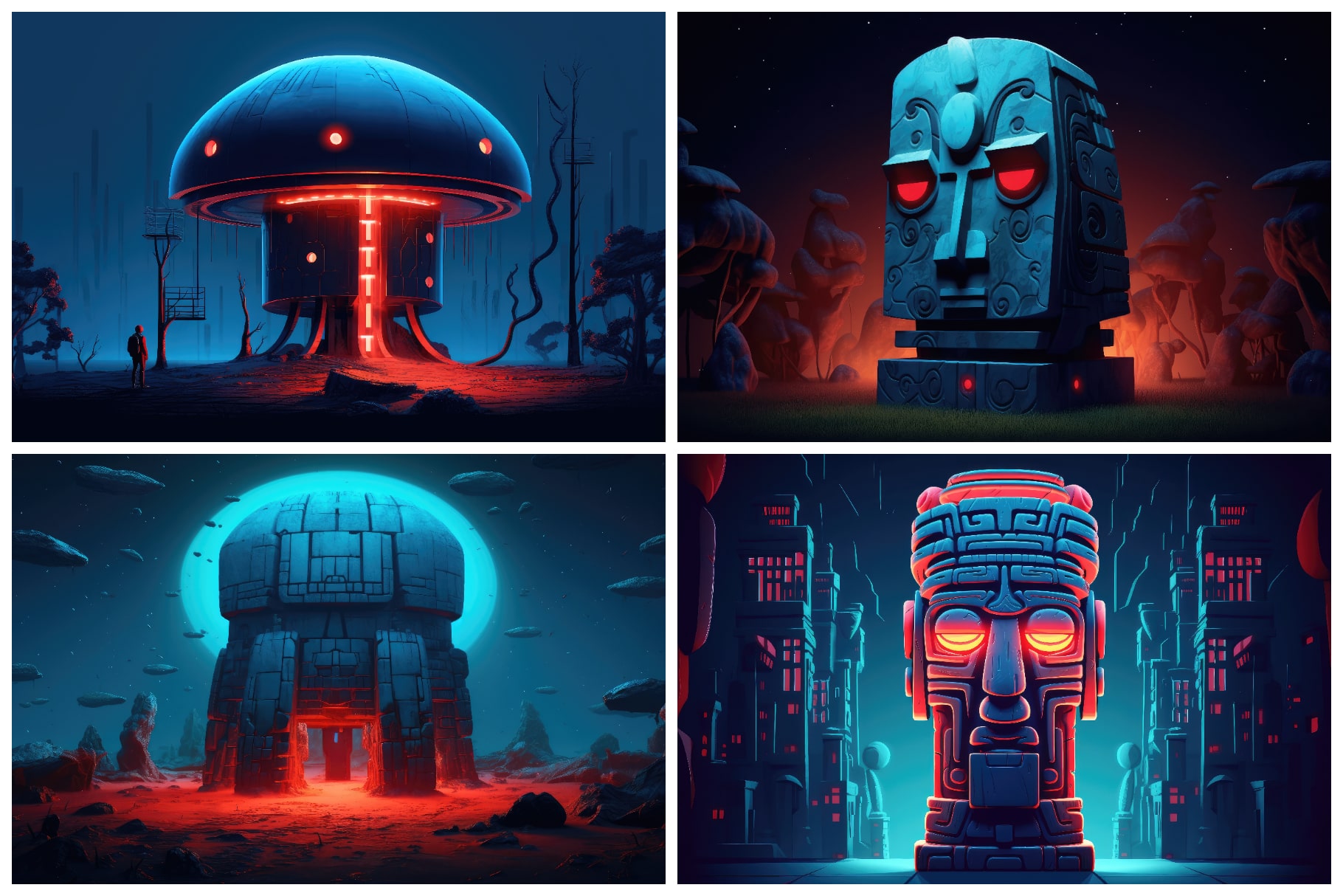 20 Monolithic Stone Illustrations | HipFonts
