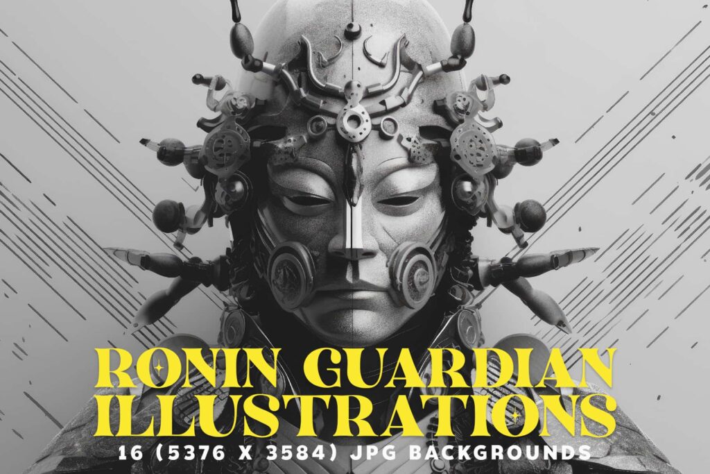 16 Ronin Guardian Samurai Illustrations | HipFonts