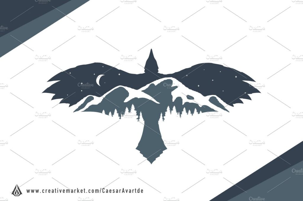 20 Modern Raven Logos To Give Your Brand A Modern Edge | HipFonts