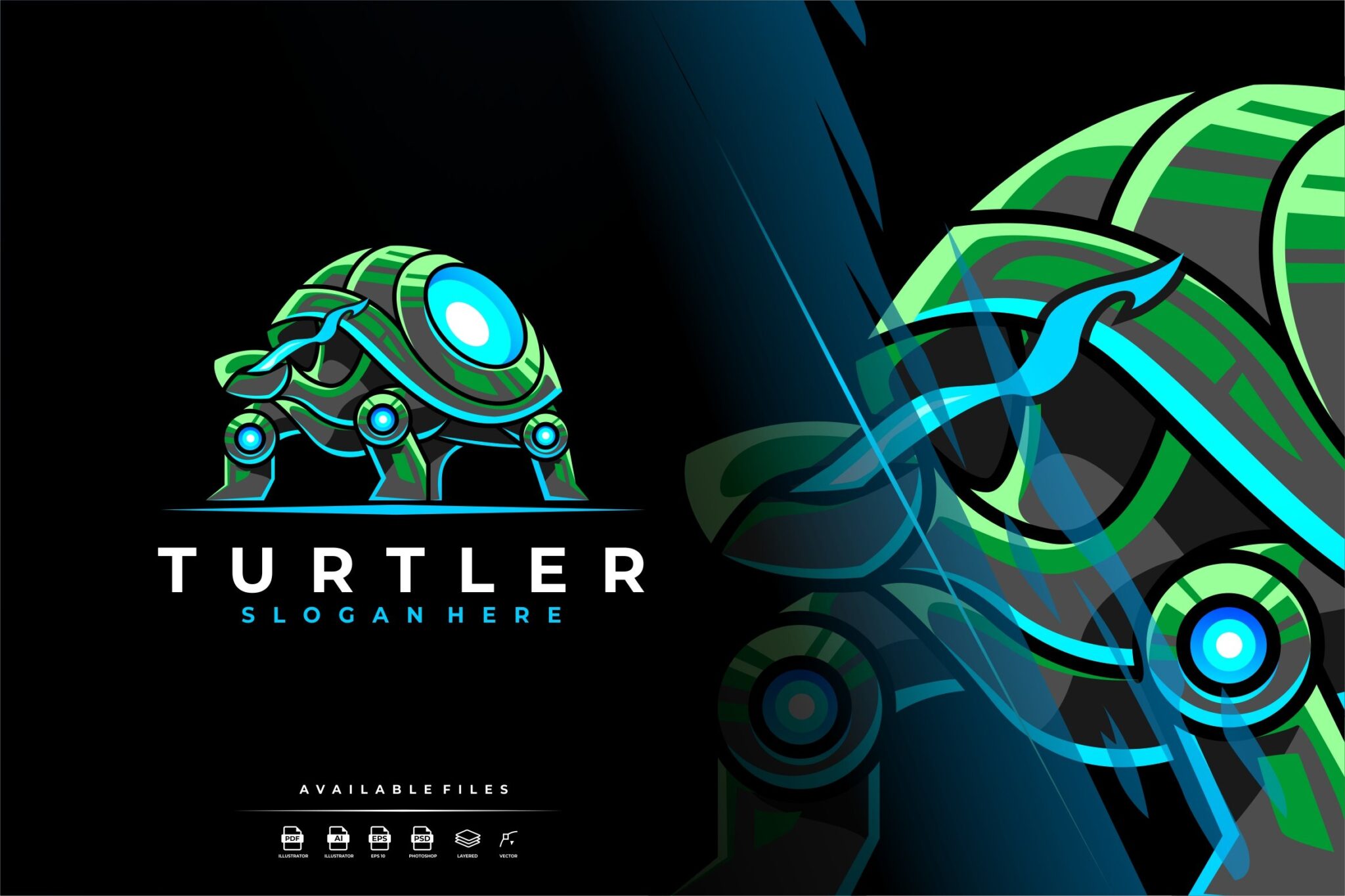 16 Stylish Turtle Logos for the Modern Brand or Business | HipFonts