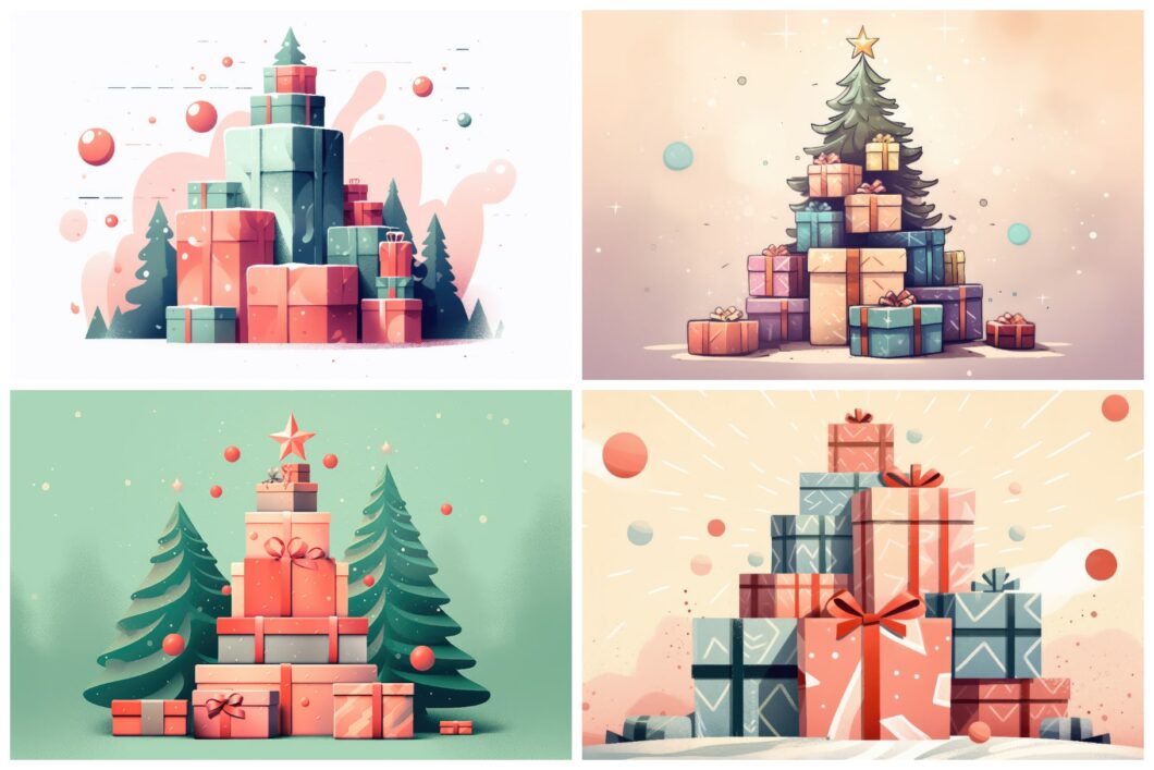 16 Festive Present Illustrations | HipFonts