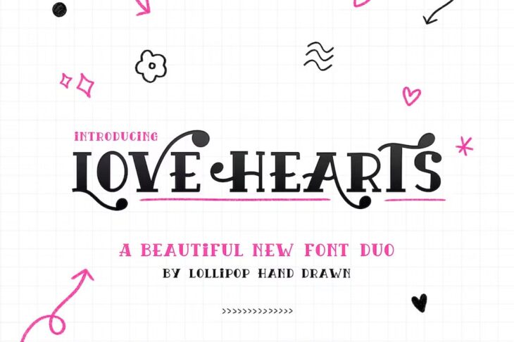 20 Charming Heart Fonts That Express Love in Letters | HipFonts