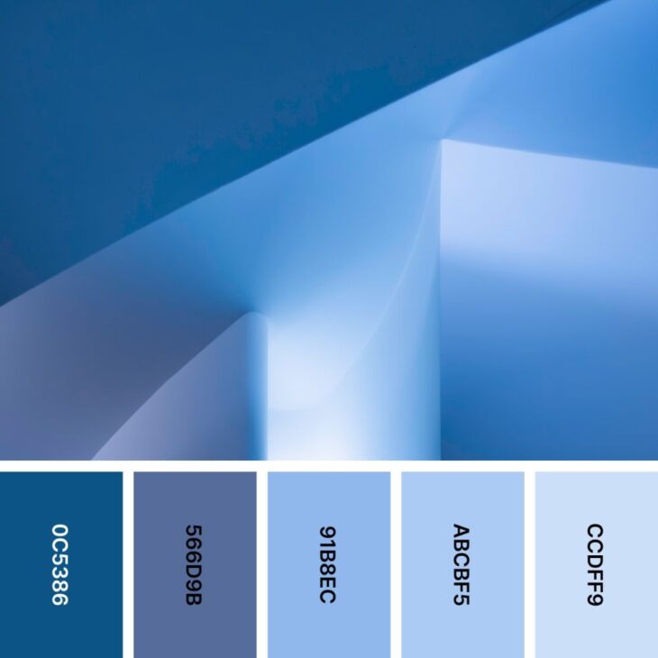 Blueprints of Cool: 30 Blue Color Palettes for Slick Creations | HipFonts